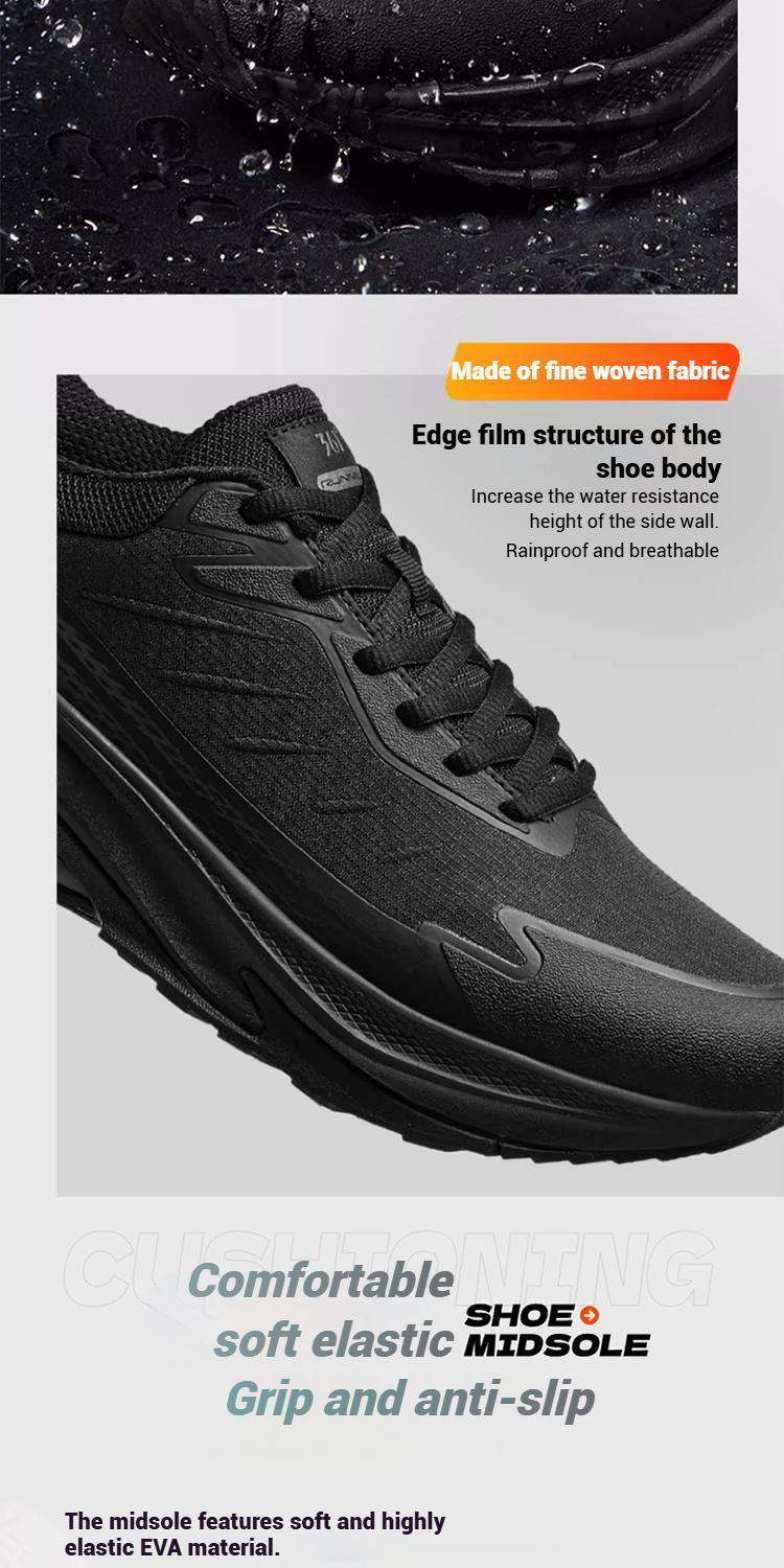 361 Degrees YuShan Rainblock Brisk Walking Running Shoes Wide Feet ...