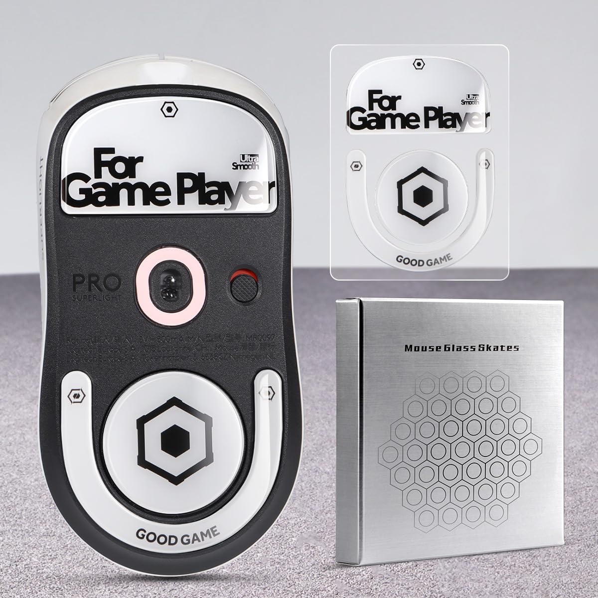 Glass Mouse Skates for Logitech G PRO X Superlight 2 DEX Lightspeed ...