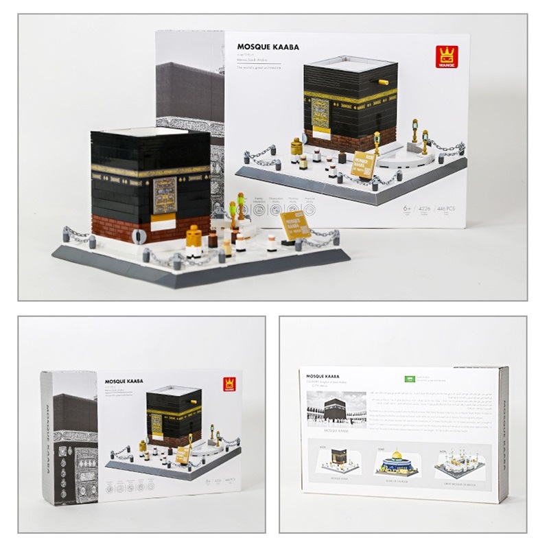 Mosque Kaaba Building Blocks 446 Pcs WANGE Muslim Islam Architecture ...