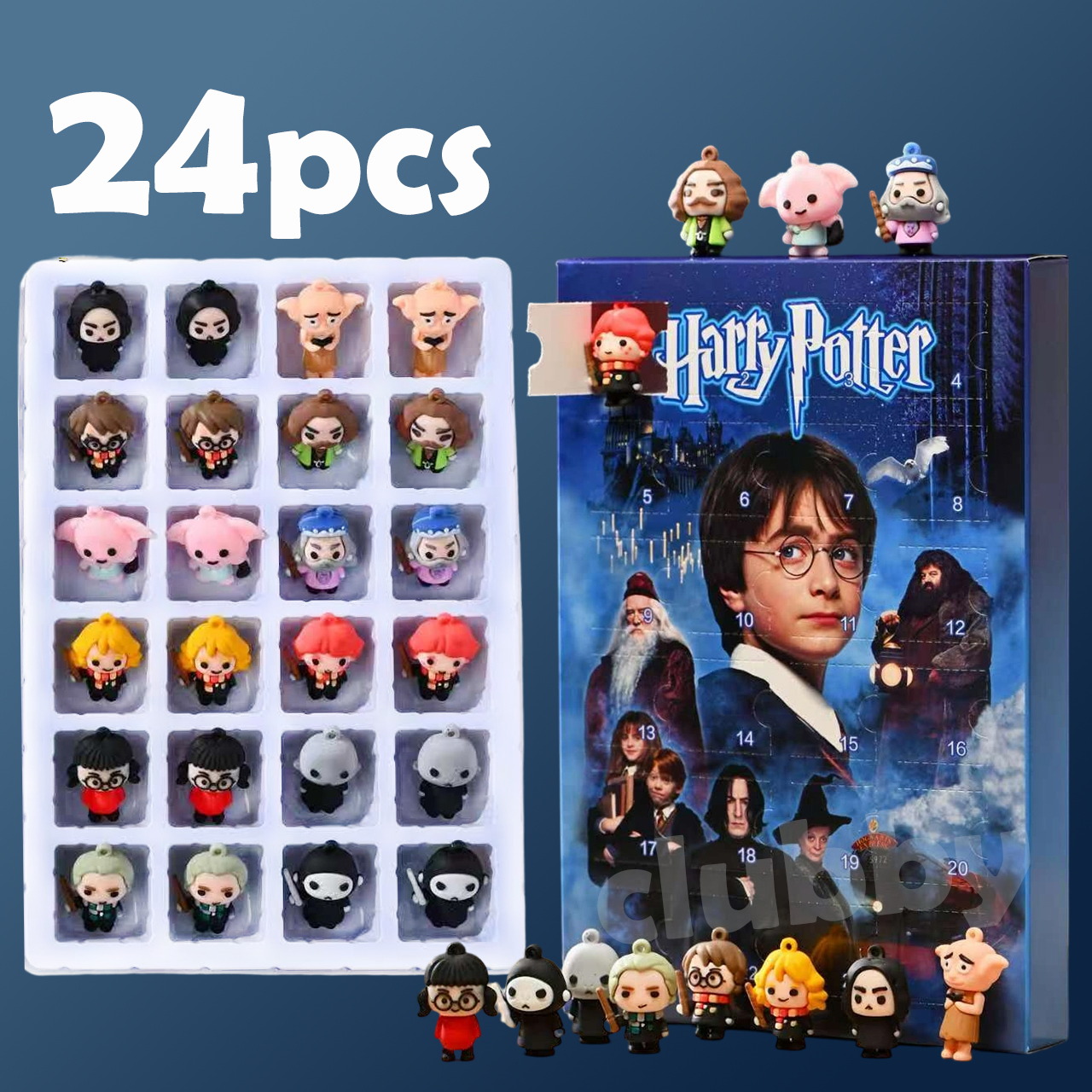 24 Harry Potter Advent Calendar Blind Box mini keychain Draco Malfoy ...