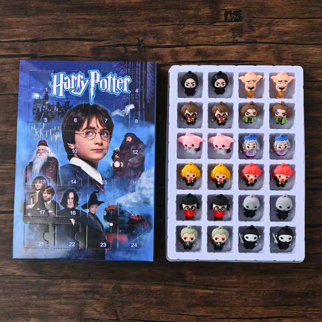 24 Harry Potter Advent Calendar Blind Box mini keychain Draco Malfoy ...