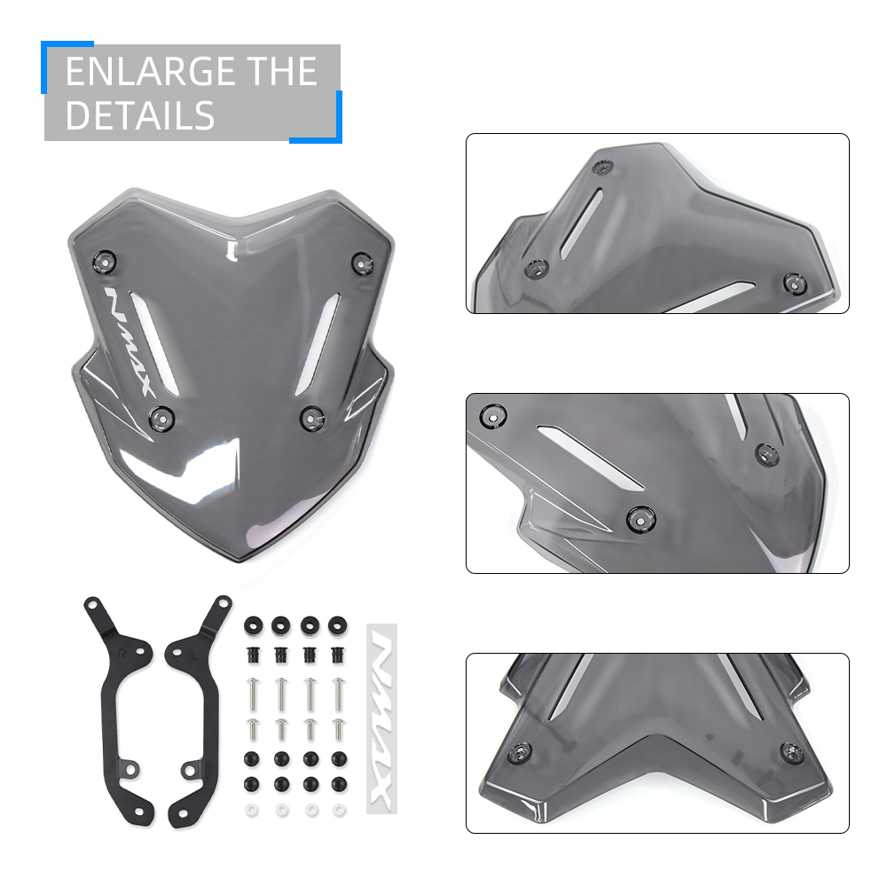 For Yamaha NMAX155 125 2020-2024 2025-2026 modified windshield NMAX ...
