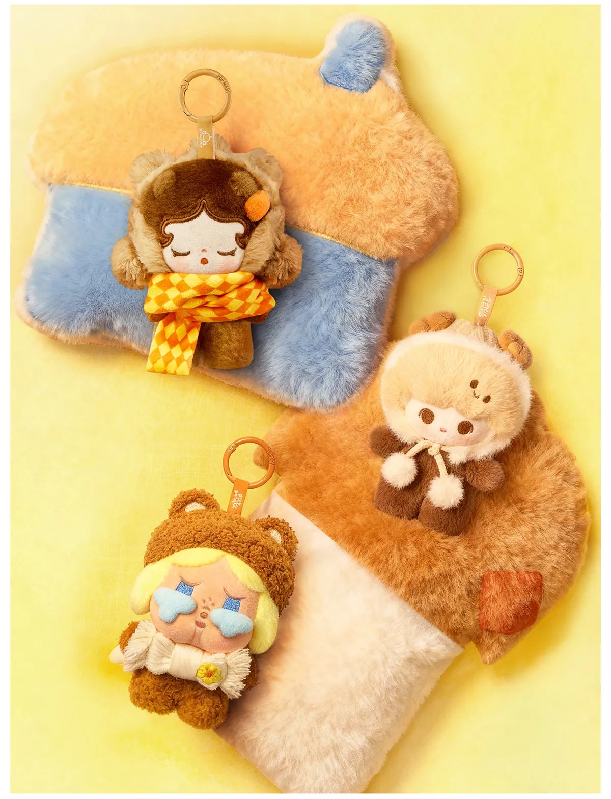 POP BEAN Fluffy & Cozy Series-Plush Pendant Blind Box / POP BEAN Coffee ...