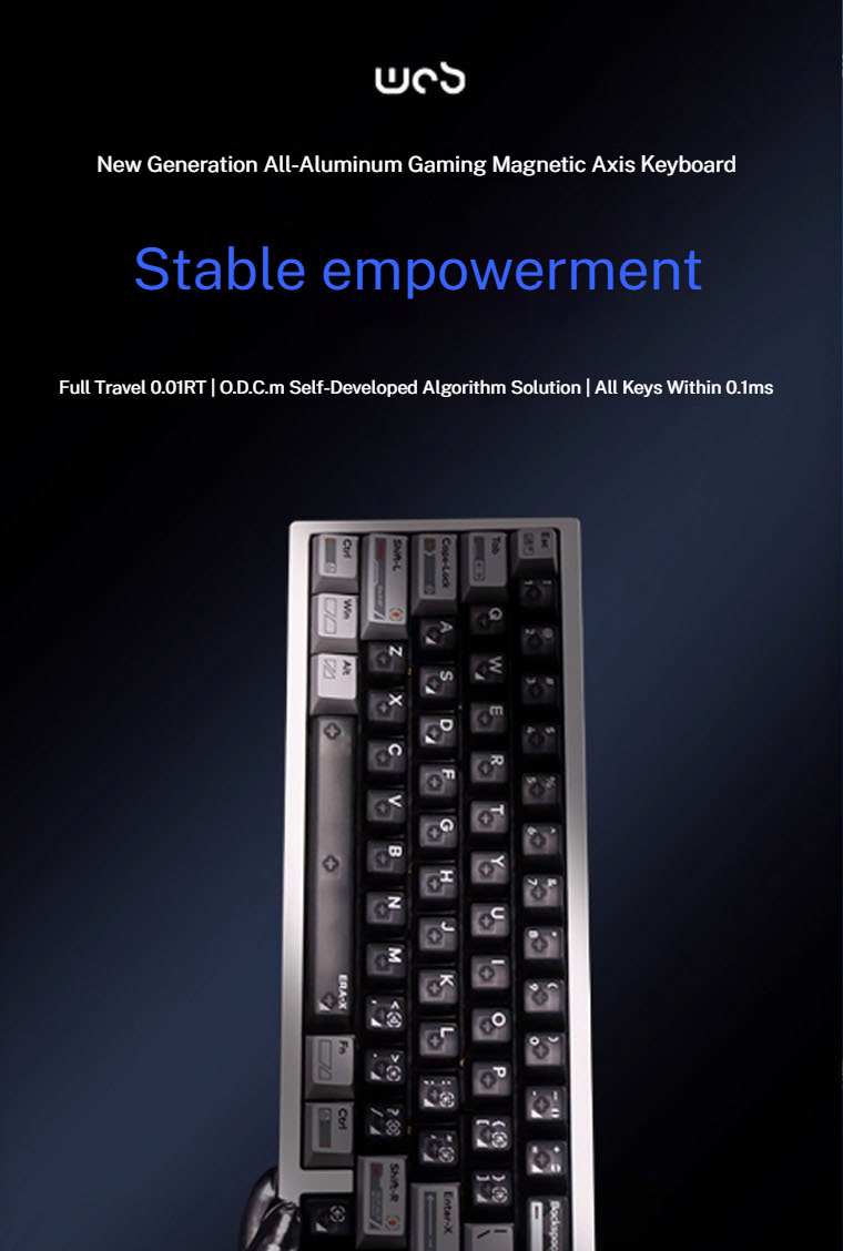 WOB ZEN65RT Customized Magnetic Axis Mechanical Keyboard with TTC Full ...