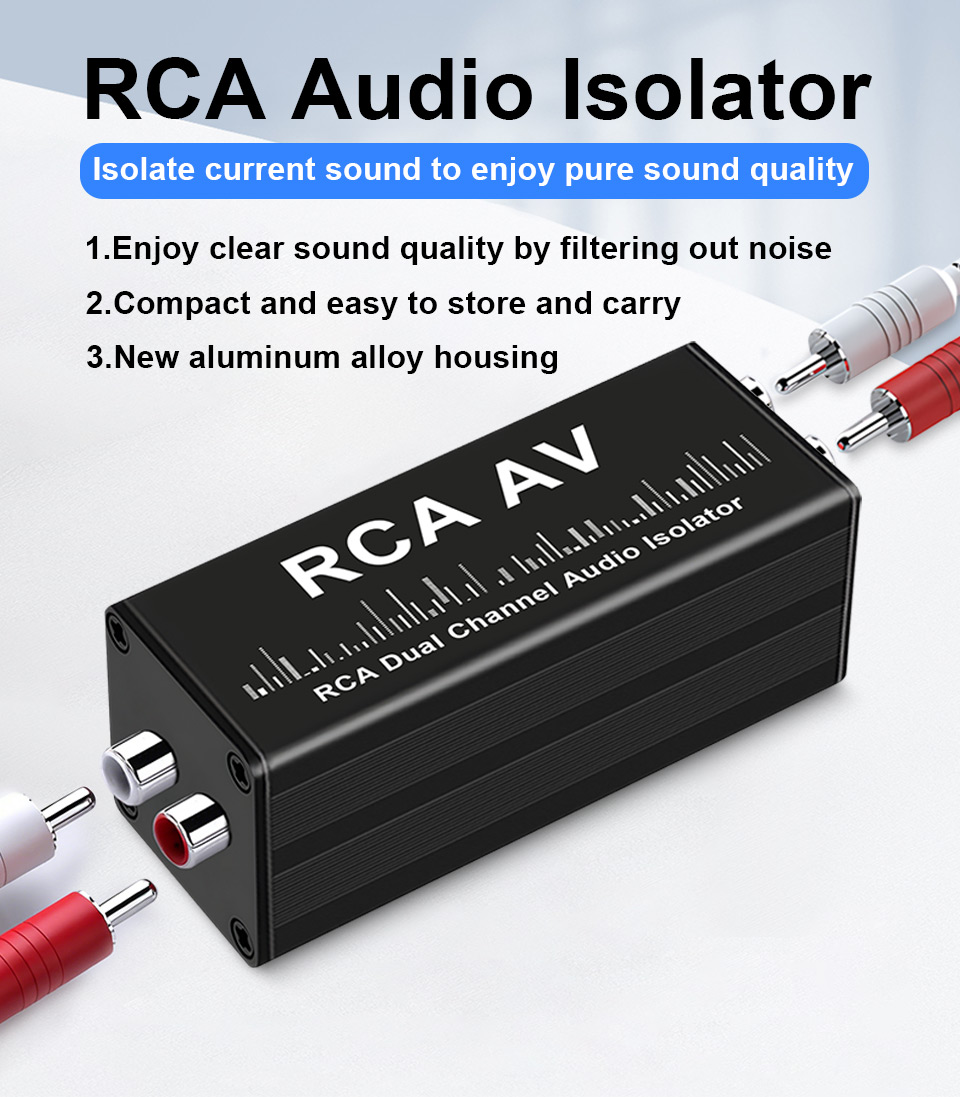 TITAK-Audio Noise Filter Ground Loop Isolator for RCA Eliminate Hum ...