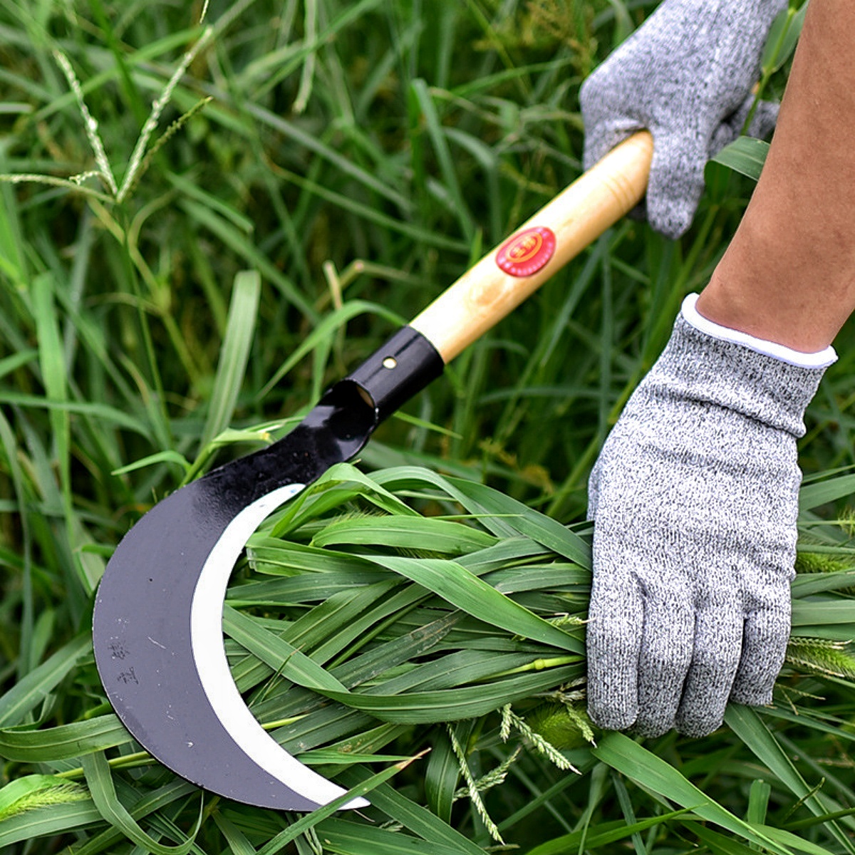 90cm ChopperSteel Handle Sickle/Sabit Rumput Grain harvesting Weed ...