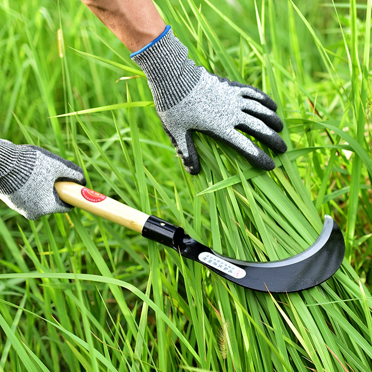 90cm ChopperSteel Handle Sickle/Sabit Rumput Grain harvesting Weed ...