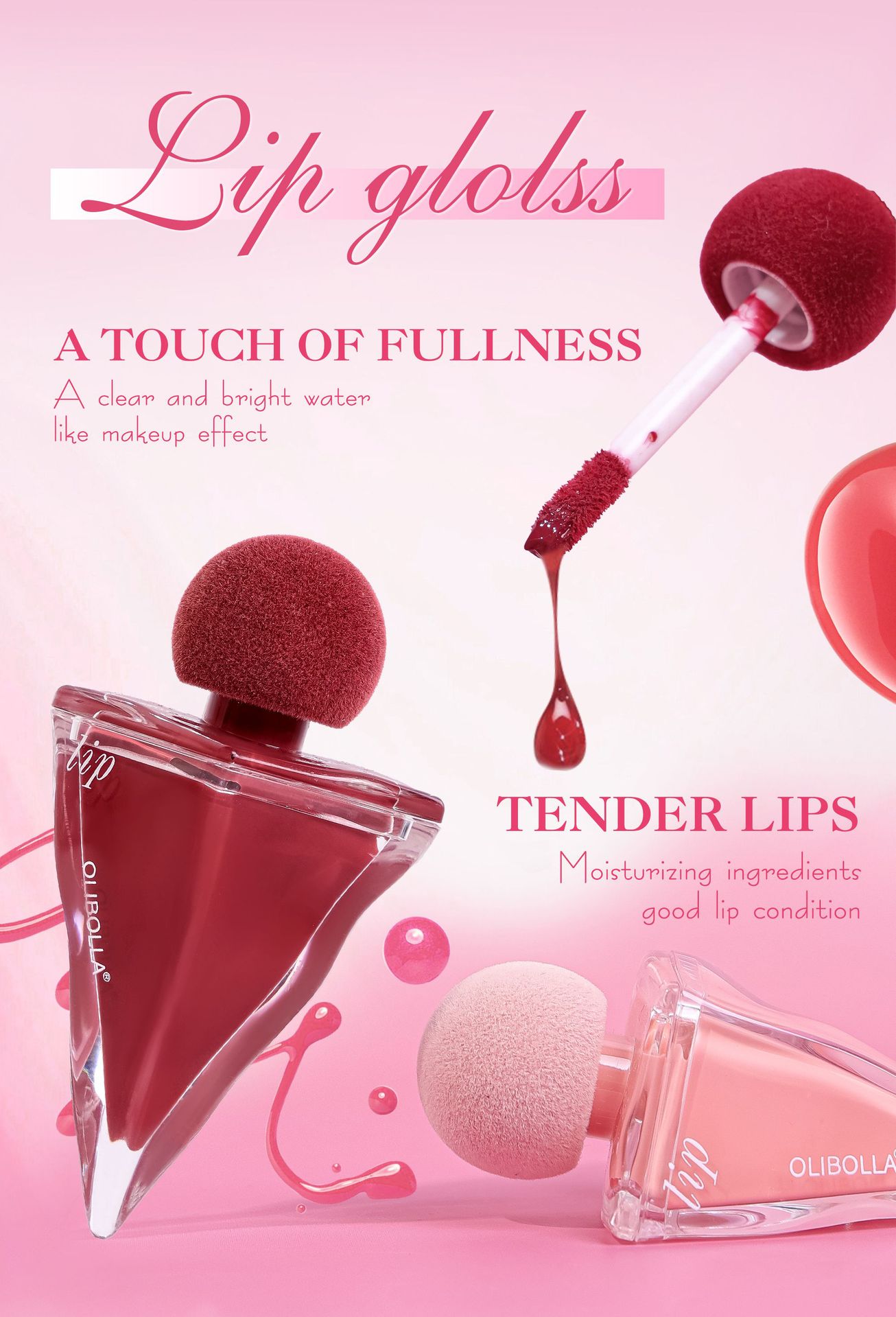 Six Colors Silky Liquid Mirror Lipstick, Long-lasting Lip Glaze ...