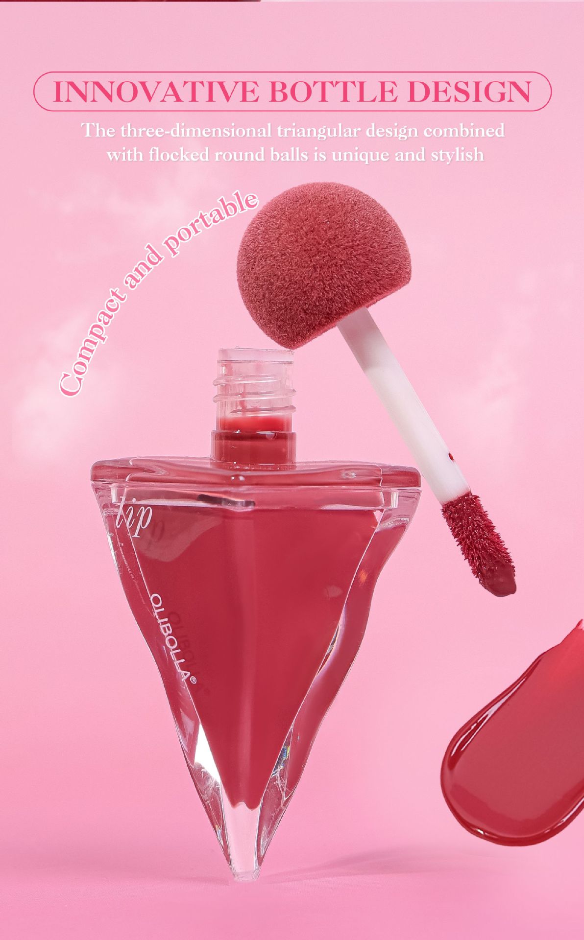 Six Colors Silky Liquid Mirror Lipstick, Long-lasting Lip Glaze ...