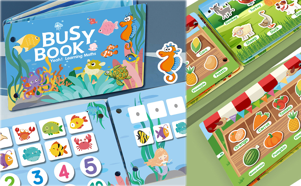 NIKO Baby's First Enlightenment Book Busy Book for Kids 3 years Early ...