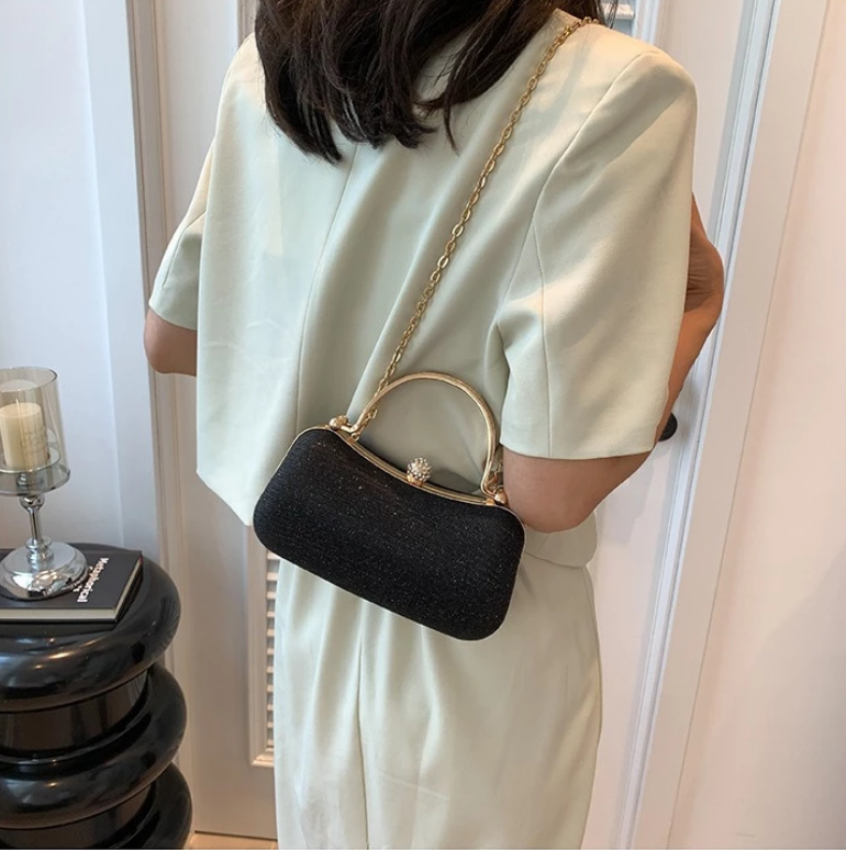 Evening Clutch Bag Wanita Sparkling for Wedding Dinner Formal Cocktail ...