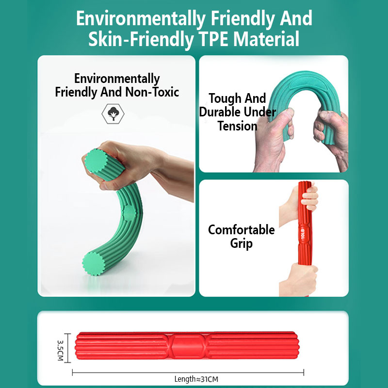 Resistance Bar Flexible Exercise Bar Bend Bar Hand Wrist Shoulder ...
