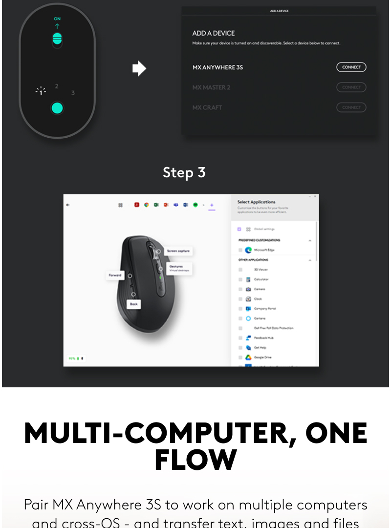 [Original] Logitech MX Anywhere 3S Wireless Mouse | 8K DPI Any-Surface ...