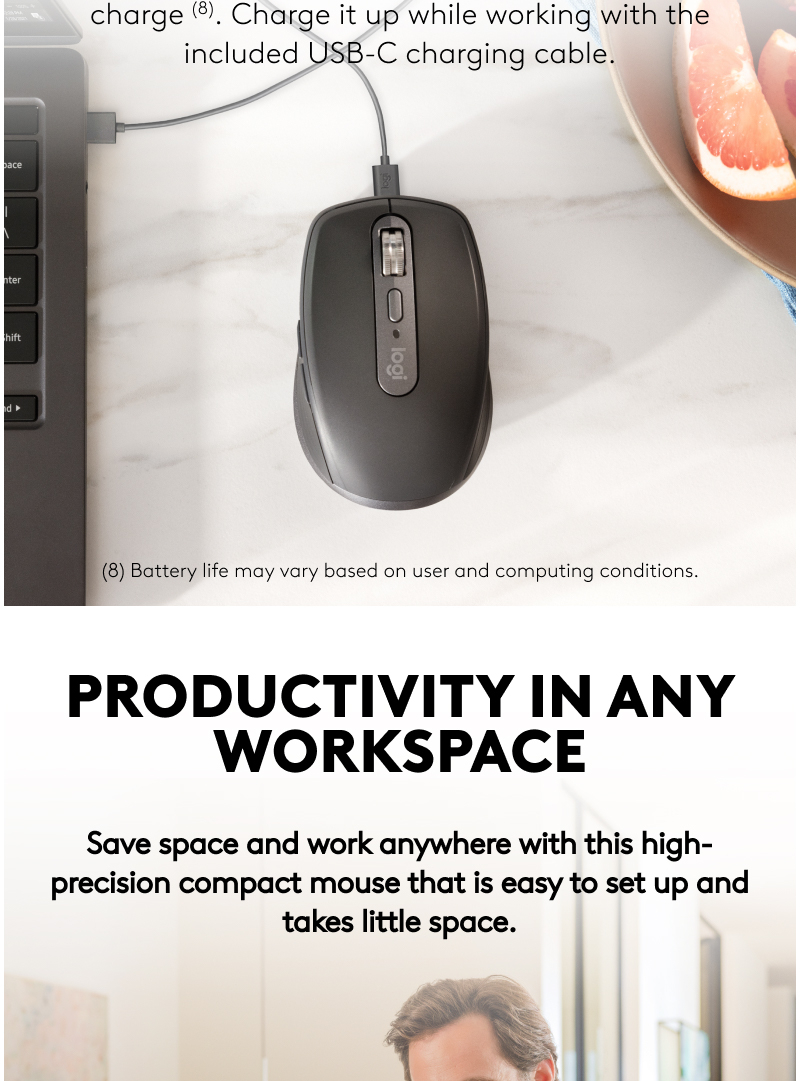 [Original] Logitech MX Anywhere 3S Wireless Mouse | 8K DPI Any-Surface ...