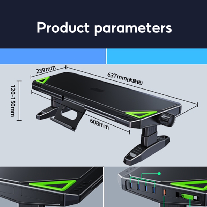 OATSBASF Gaming Style Computer Display Heightening Stand With USB3.0 ...