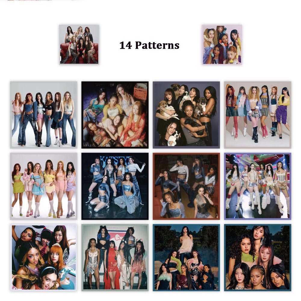 500PCS/Roll Popular KPOP Girl Group Katseye Stickers Waterproof Phone ...