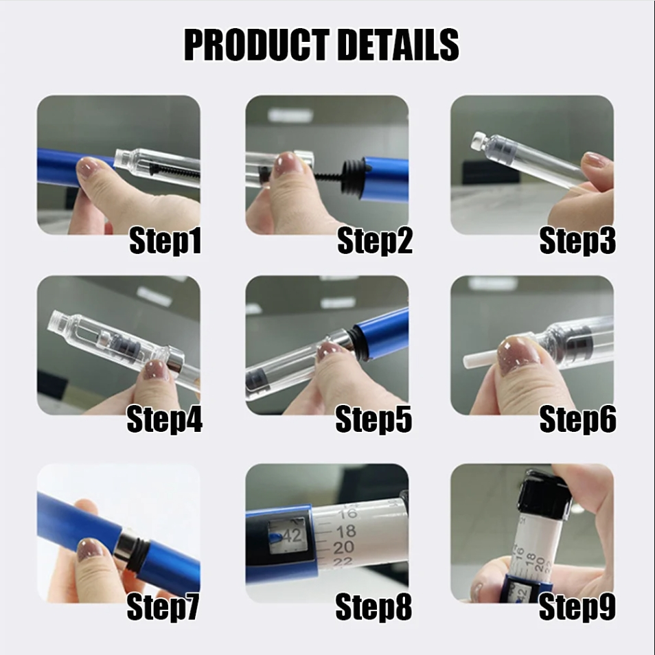 Insulin Pen Magic Pen Tattoo Pen Kit Cartridges 3ml Empty Cassette ...