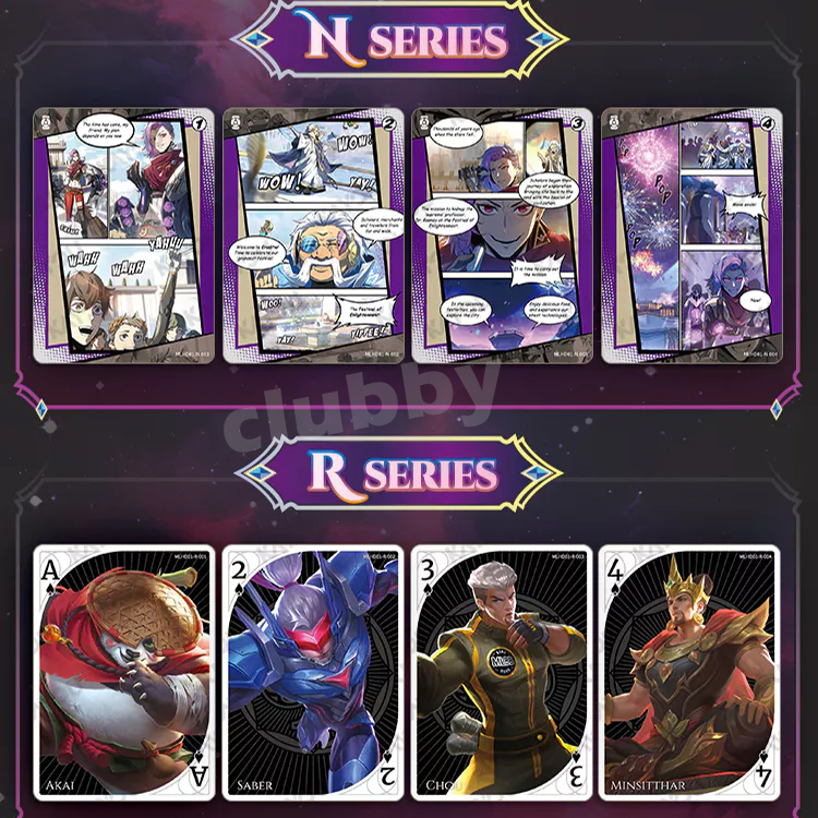 100 Mobile legends Bang Bang card KAYOU MLBB rare SP/UR/PTR kad Hand of Destiny board game ...