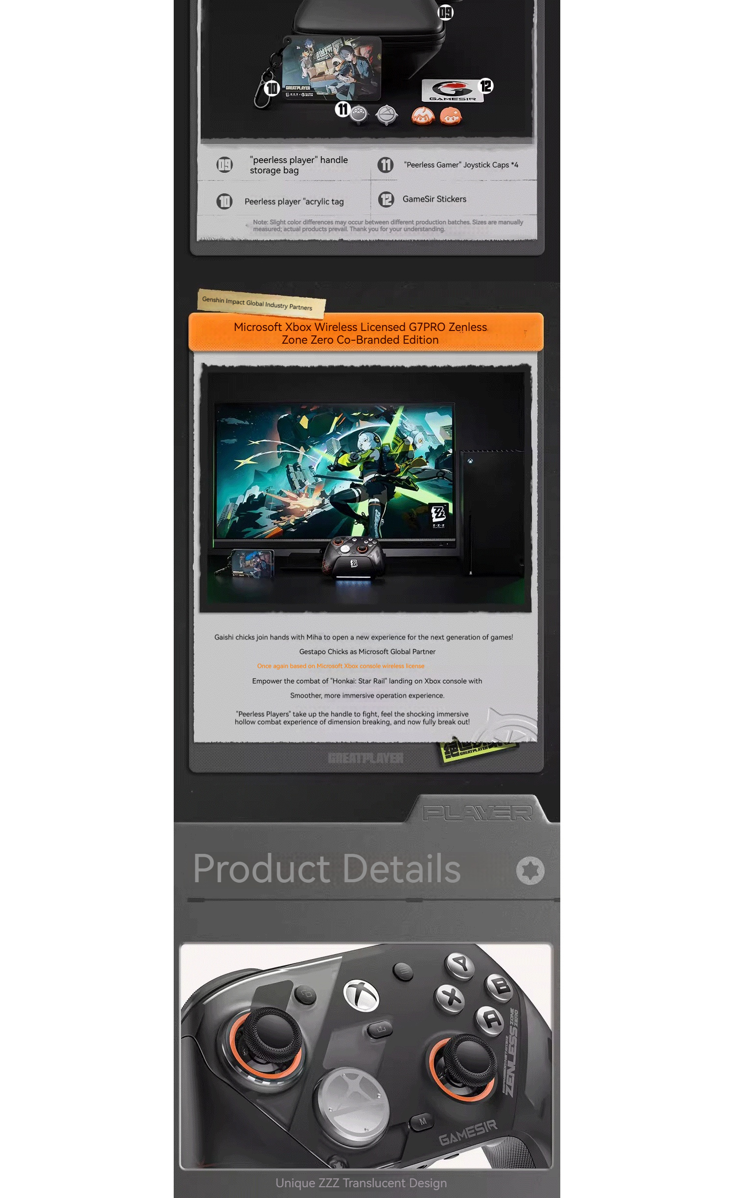 GAMESIR Zero District Zero Co-branded Edition G7PRO Wireless Xbox ...