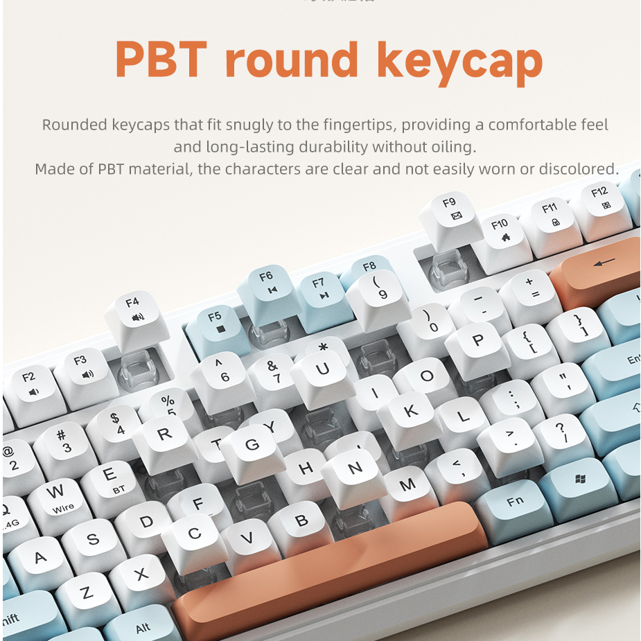 Meta K98 Bluetooth 2.4g Wired 3mode Silent Wireless Keyboard and Mouse ...