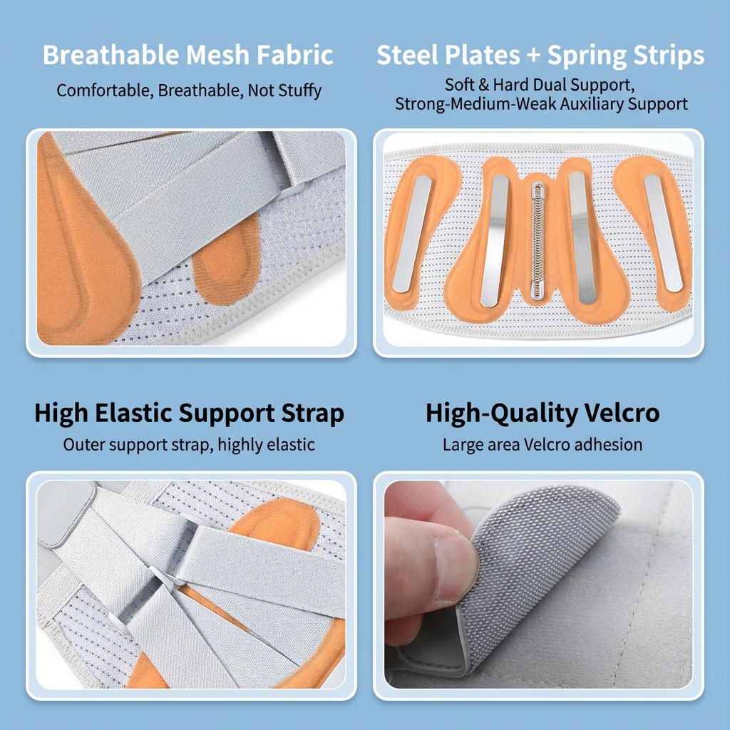 【UPUPLIFE】Medical Lumbar Support Belt Spine Lumbar Support Belt Thermal ...