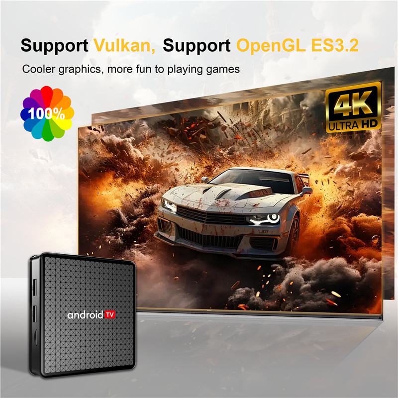 X5 TVBox Allwinner H313 - WiFi 6 2GB+16GB, Android 10 4K Ultra HD Smart ...