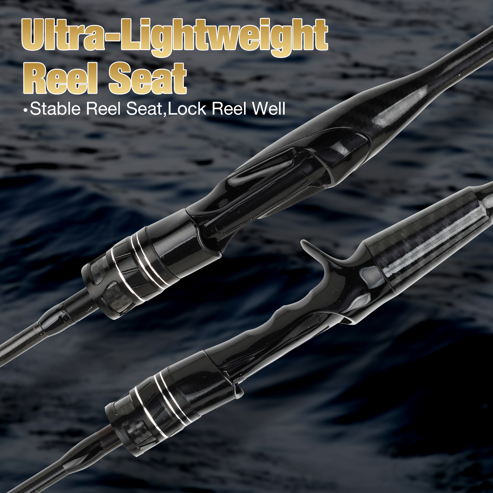 Mavllos INSPIRON Ultra Light Fast Action Travel Spinning/Casting Rod ...