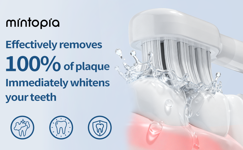 Mintopia Soft High Density Electric Toothbrush Heads Copper Free Gum ...