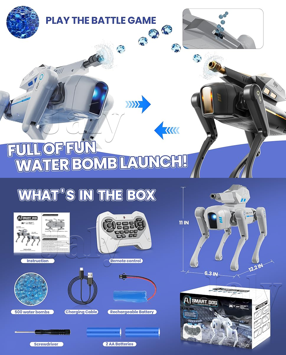 AI Intelligent Voice Robot Dog Smart Robot Dog Programmable Voice ...