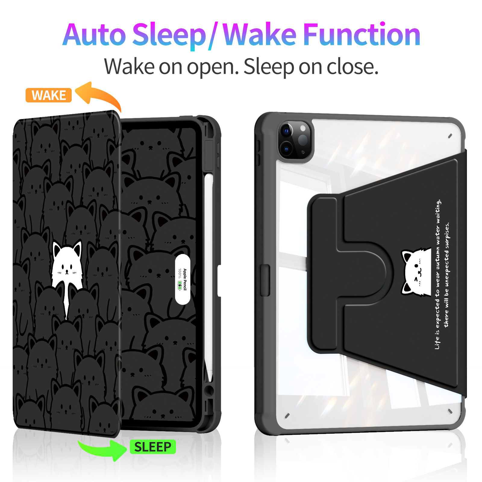 Case for HONOR Pad X9a 11.5"丨Leather + TPU Soft Shell+Transparent ...