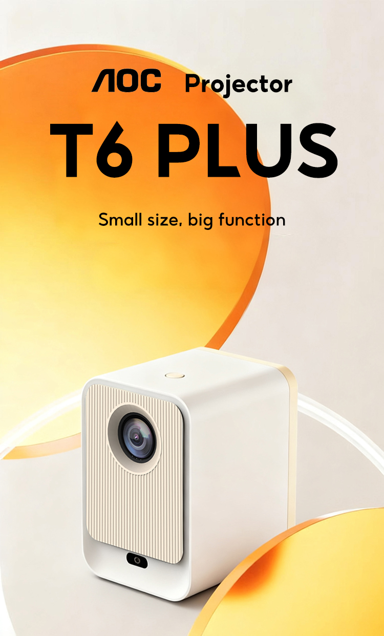AOC T6 Plus Mini Projector Suitable for iOS and Android Phones 4K ...
