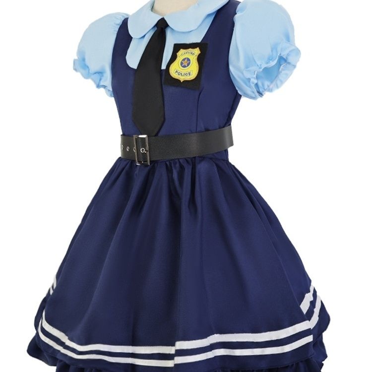 🇲🇾READY STOCK🇲🇾 Zootopia Judy Hopps Cosplay Dress Police Bunny Costume ...