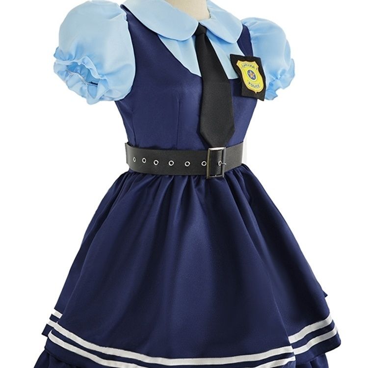 🇲🇾READY STOCK🇲🇾 Zootopia Judy Hopps Cosplay Dress Police Bunny Costume ...