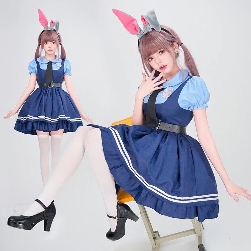 Movie Zootopia 2 Judy Hopps Cartoon Cosplay Costume Judy Rabbit Cos for ...