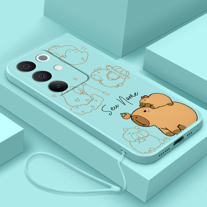 realme C85 Pro realme C85 5G Custom Name Capybara Cover Candy Liquid ...