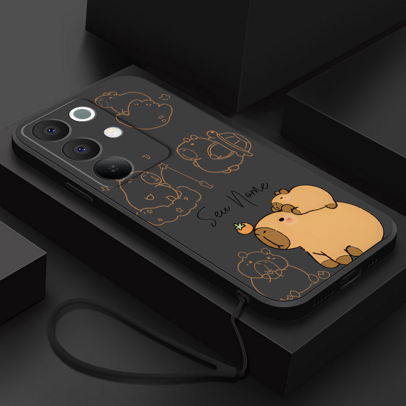 realme C85 Pro realme C85 5G Custom Name Capybara Cover Candy Liquid ...
