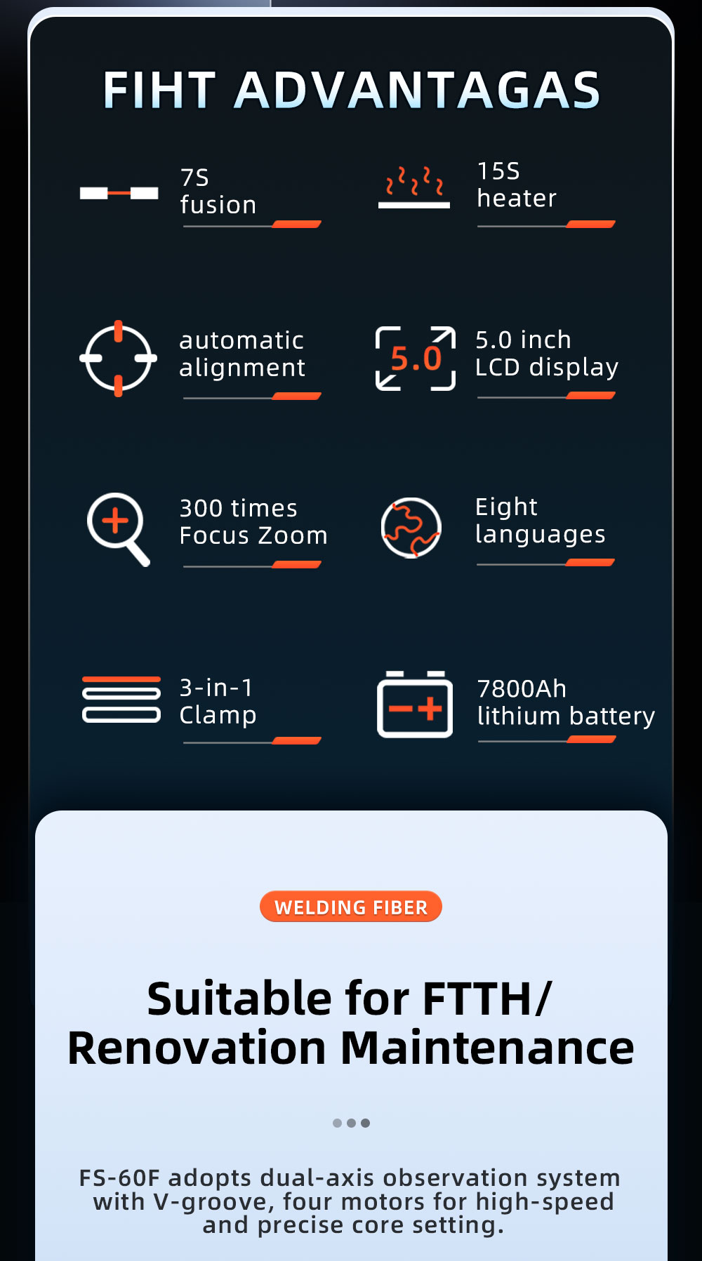 Fully Auto Core Alignment Fusion Splicer | 9s Heating Long Battery | 5G ...