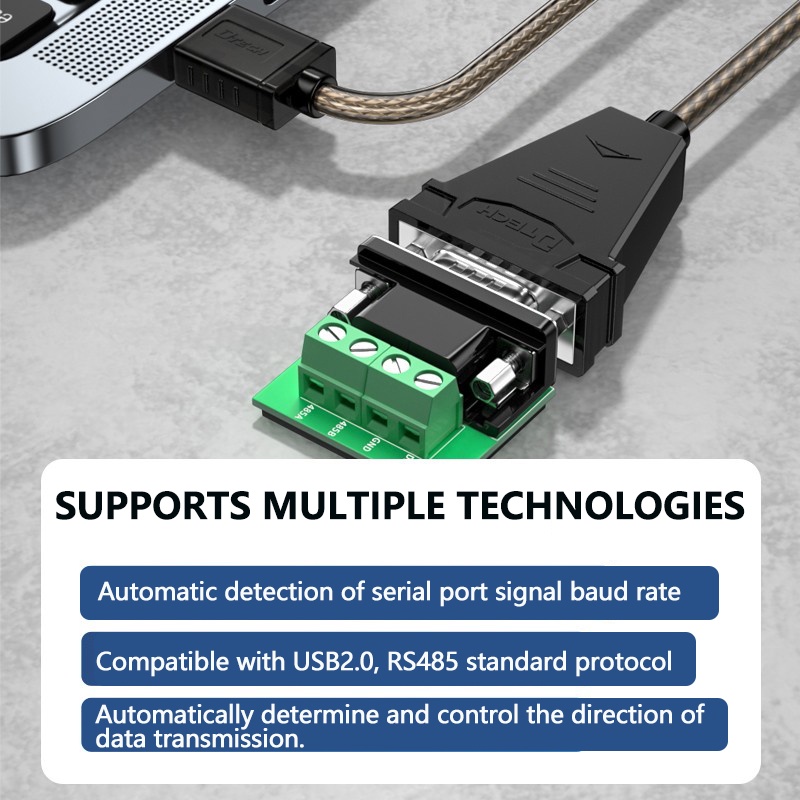 DTECH USB to RS485 serial cable USB 2.0 to RS485 serial cable adopting ...