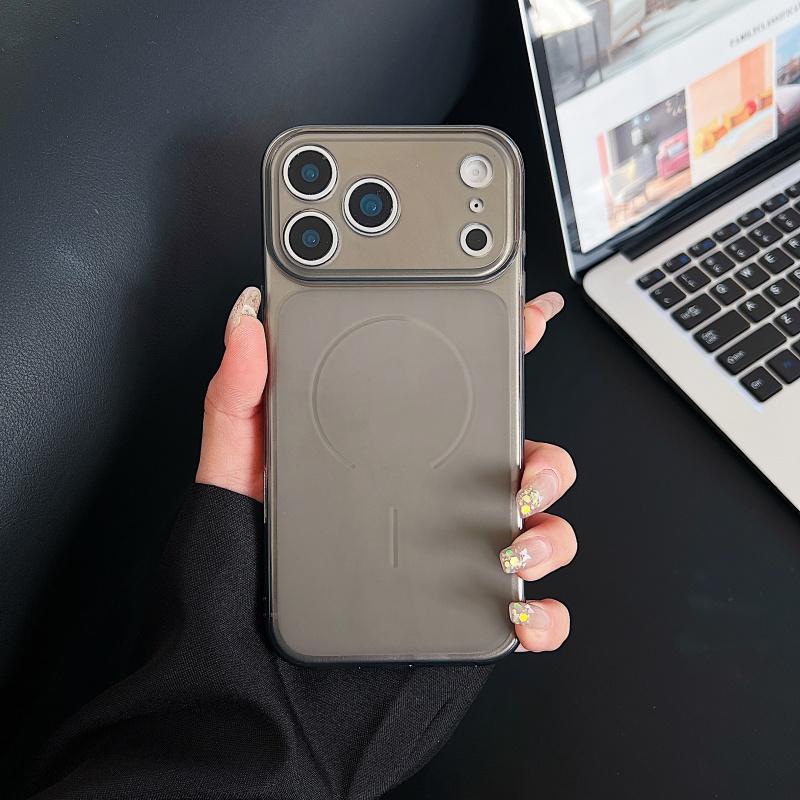 Instantly enlarged window ultra-thin TPU frosted semi transparent phone ...