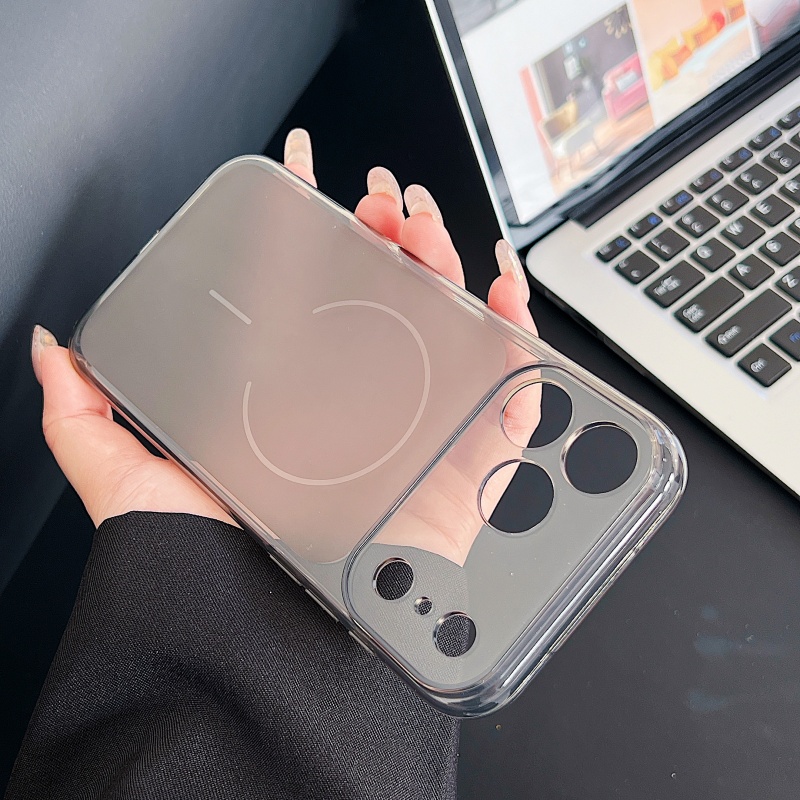 Instantly enlarged window ultra-thin TPU frosted semi transparent phone ...