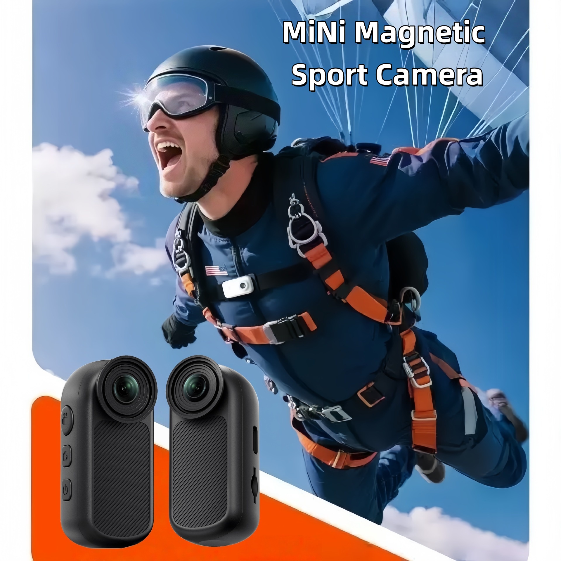 2.5K HD mini Thumb camera WiFi magnetic action camera 1080P Wide-angle ...