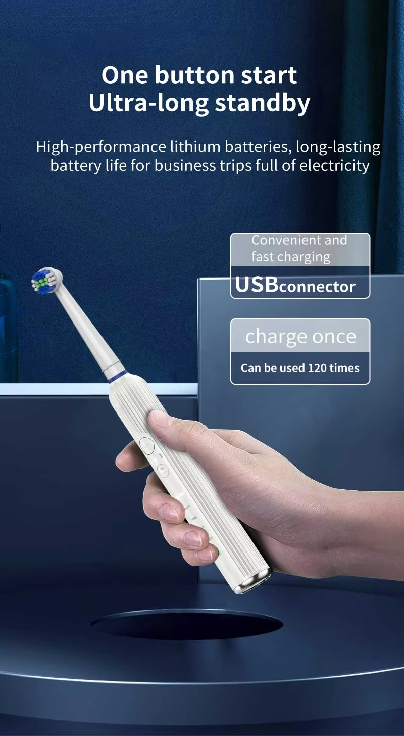 Hisoka Rotating Electric Toothbrush Effective Cleaning Soft Reach ...