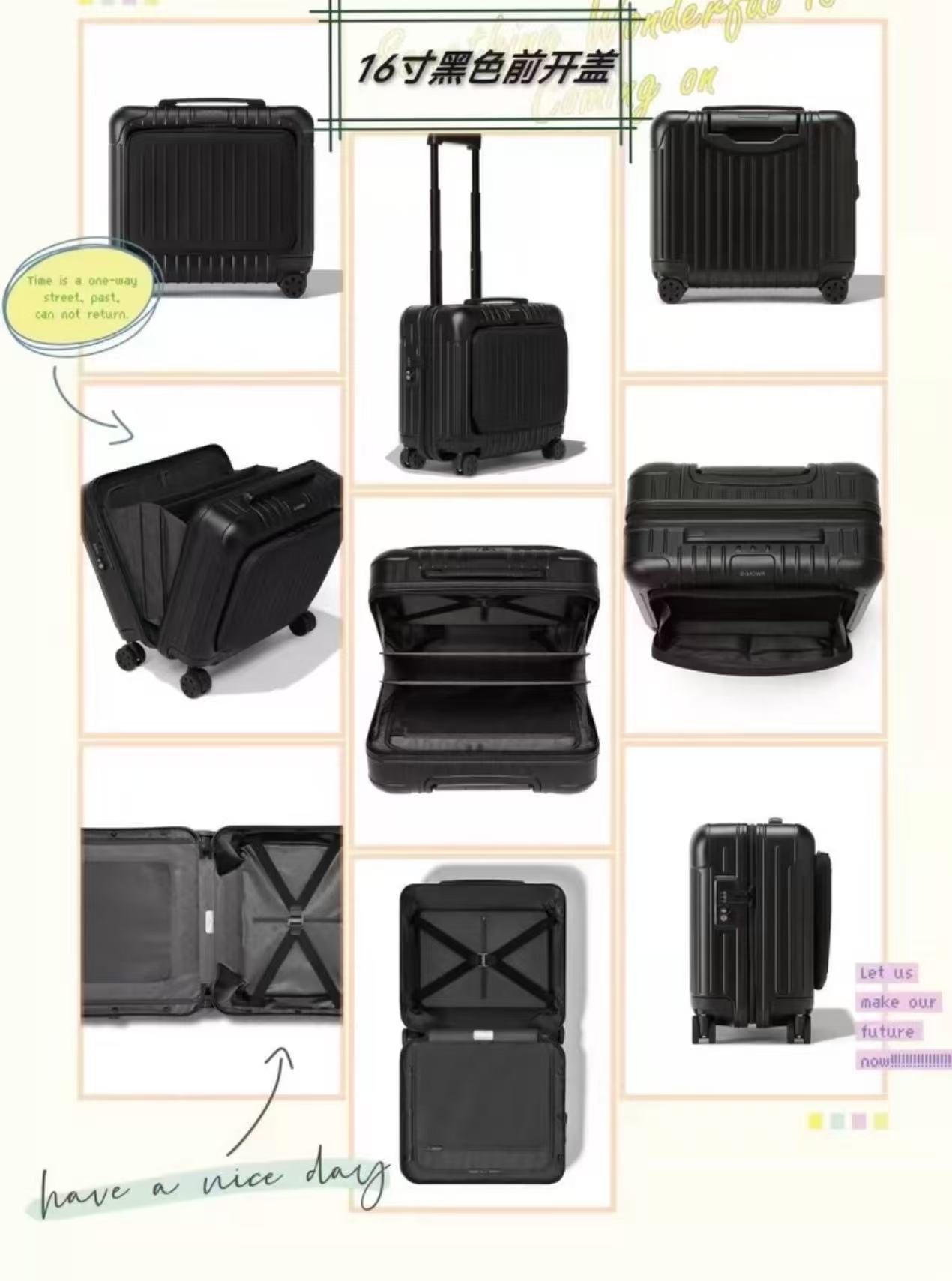 PC polycarbonate material business short distance luggage 16 inch ...
