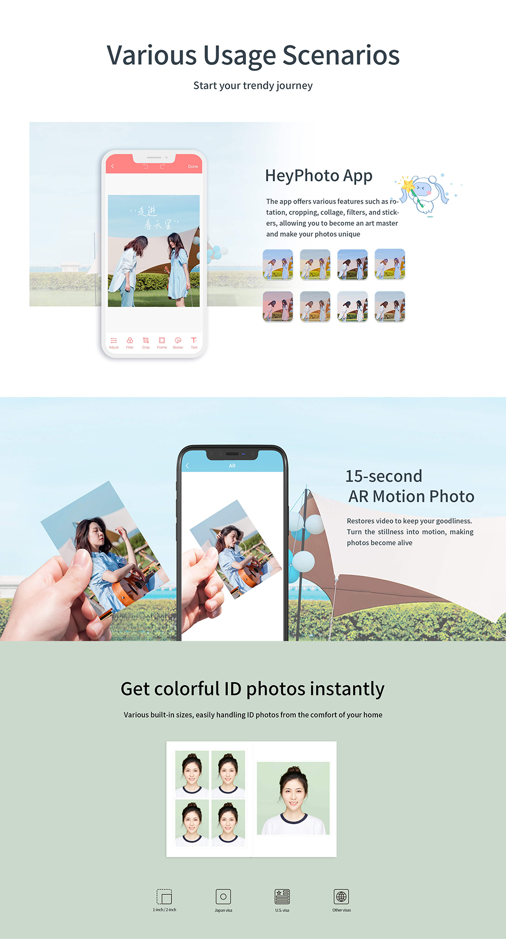 HPRT CP2100 Thermal Sublimation Portable Photo Printer Instant Printer ...