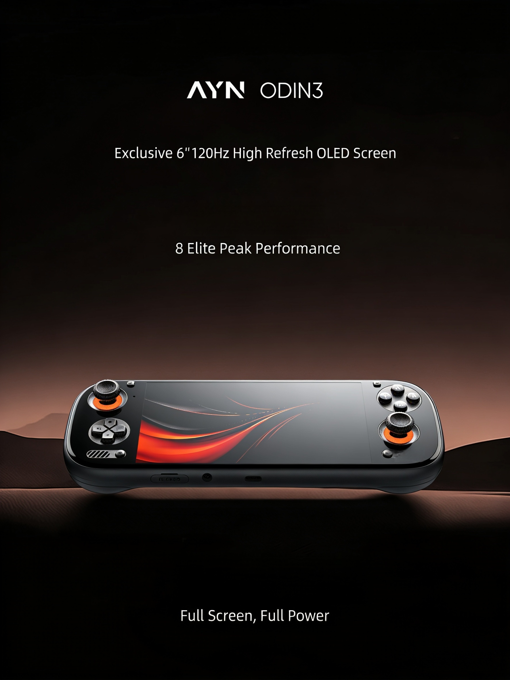 AYN Odin 3 Android Handheld Qualcomm 8e Handheld High-Brush OLED Screen ...