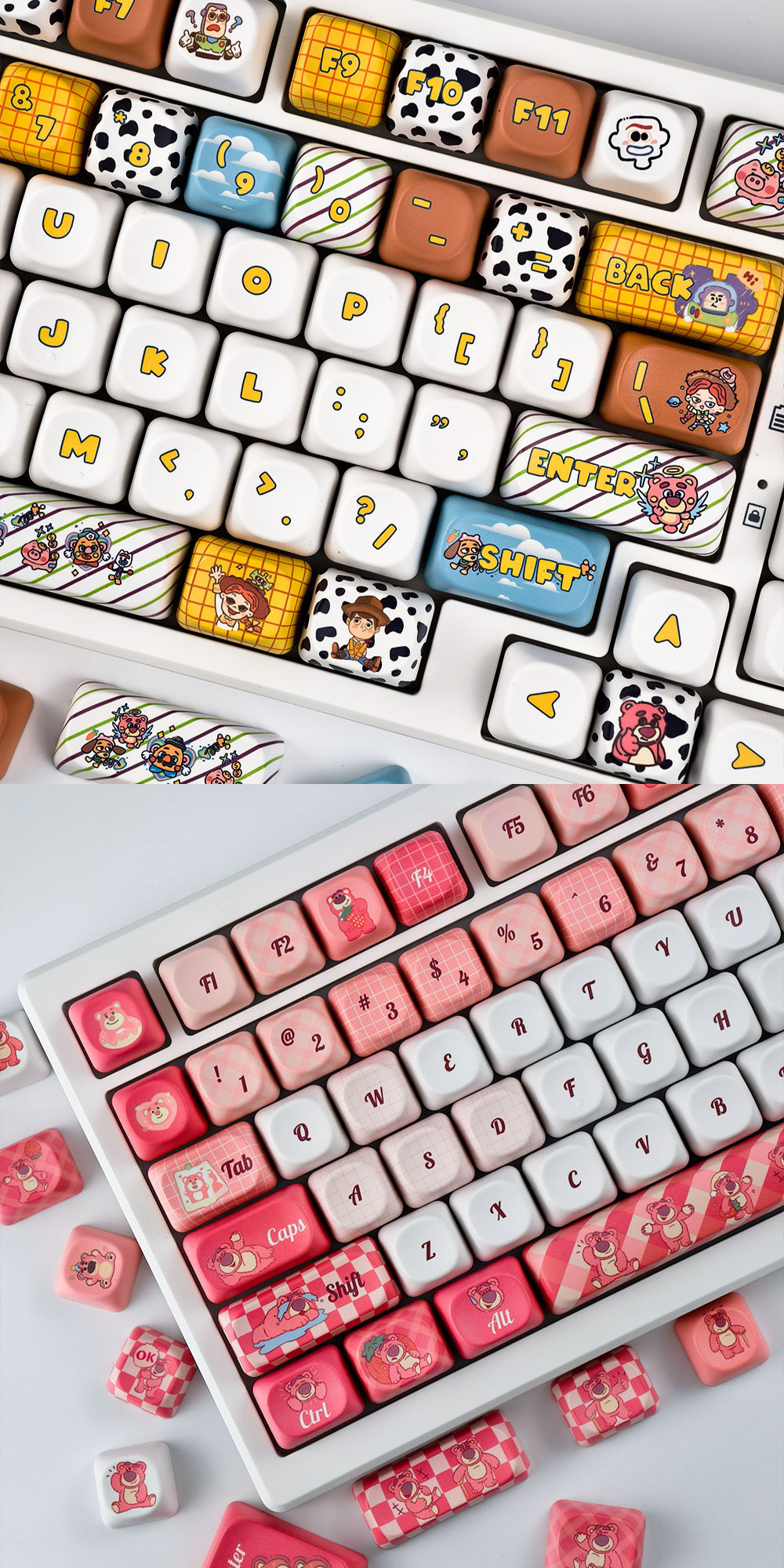 Sanrio Family Keycaps MOA Profile 130 Keys PBT Dye Sublimation Aula F75 ...