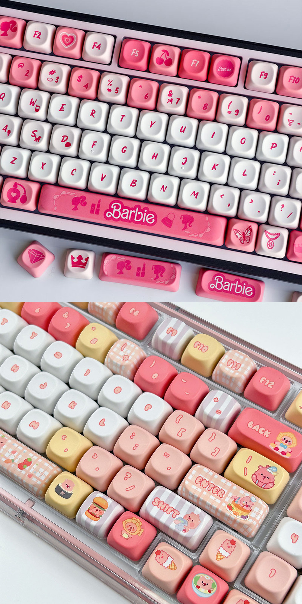 Sanrio Family Keycaps MOA Profile 130 Keys PBT Dye Sublimation Aula F75 ...