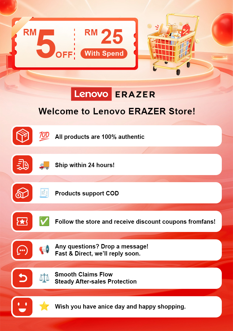 Student Essential Lenovo Erazer G503 3 mode wireless mouse ergonomic ...