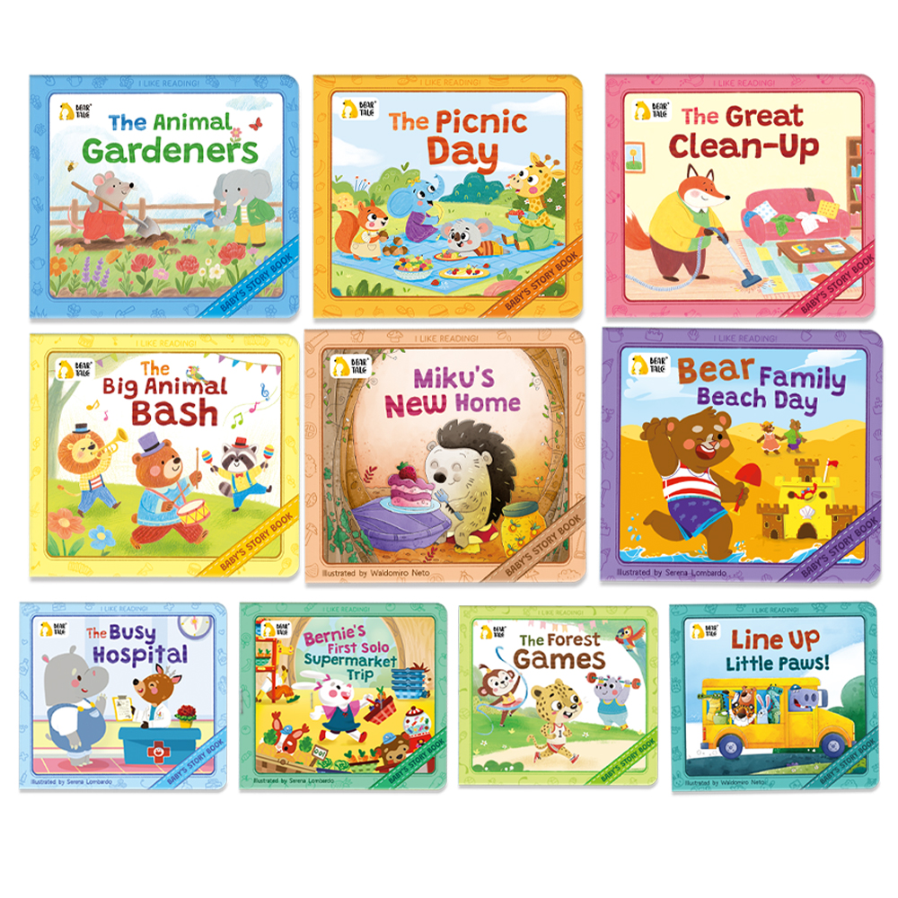 BEAR TALE 10pcs Baby Story Books Set Kids Early Education Reading Book ...