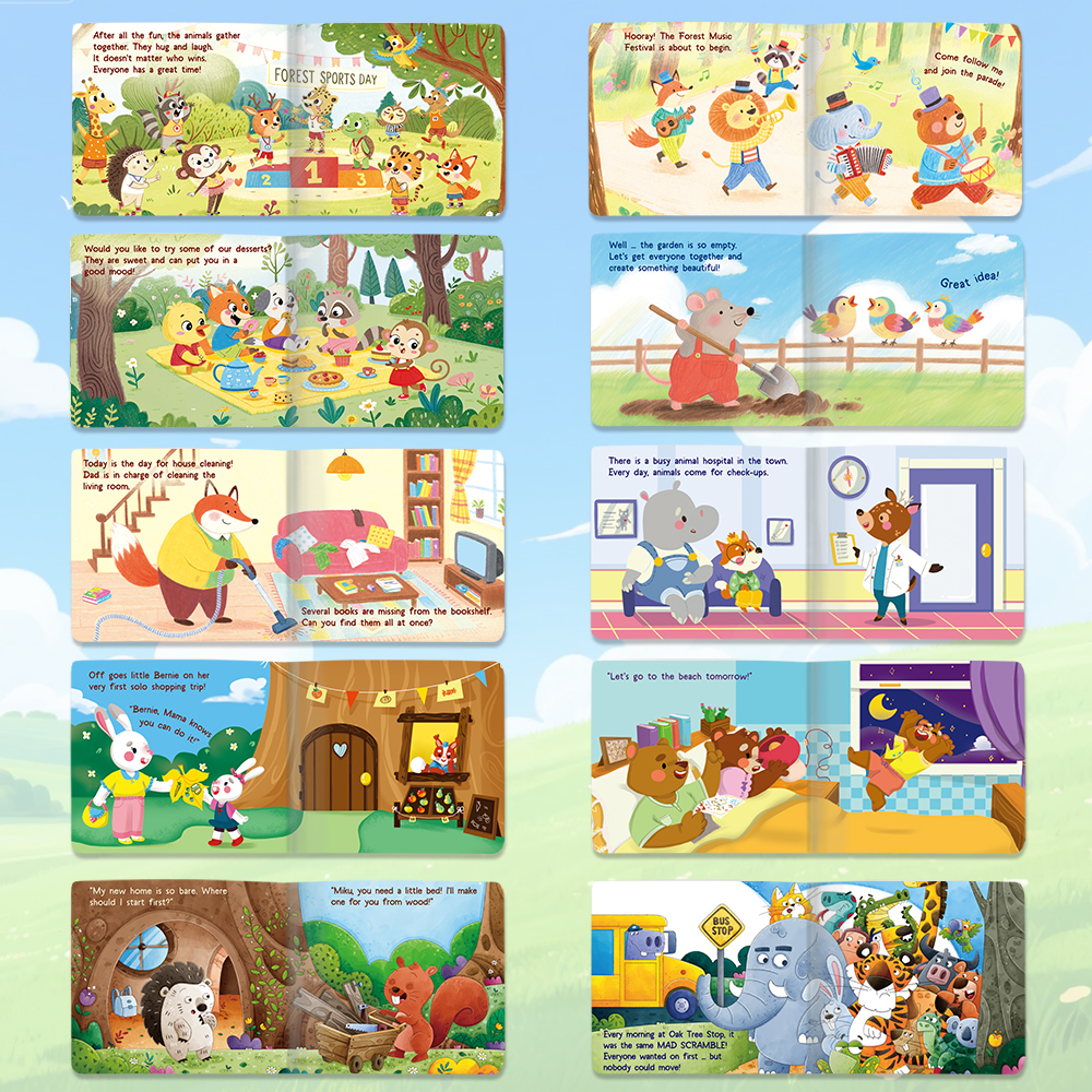 BEAR TALE 10pcs Baby Story Books Set Kids Early Education Reading Book ...